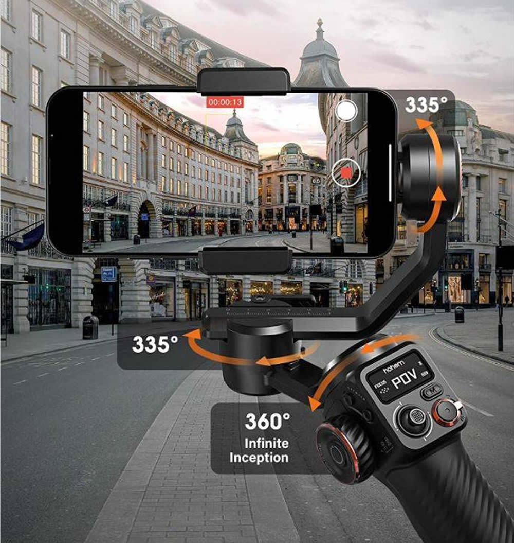 Estabilizador Gimbal Hohem iSteady M6 Kit para Celular 3 Eixos