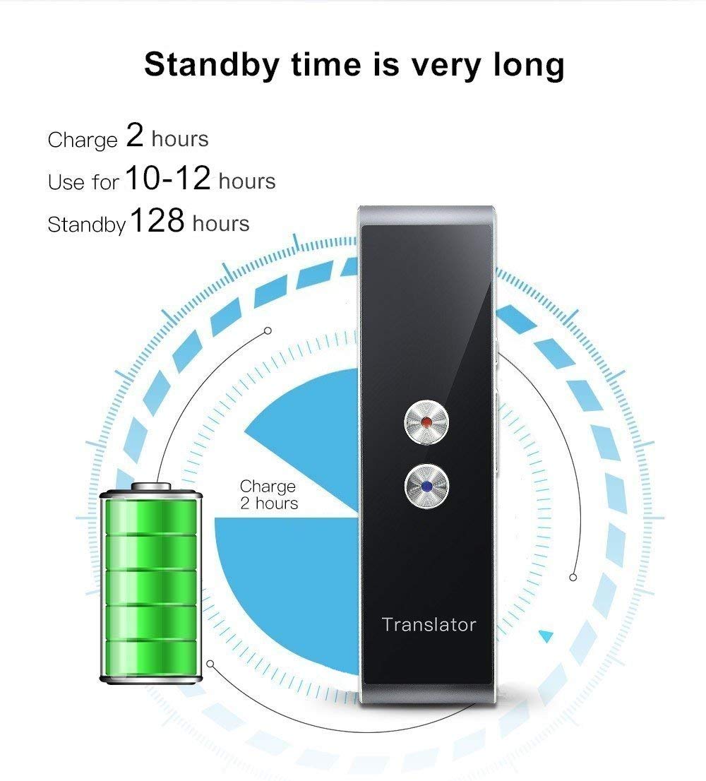 Tradutor Digital De Voz Instantaneo Bluetooth Android / Iphone