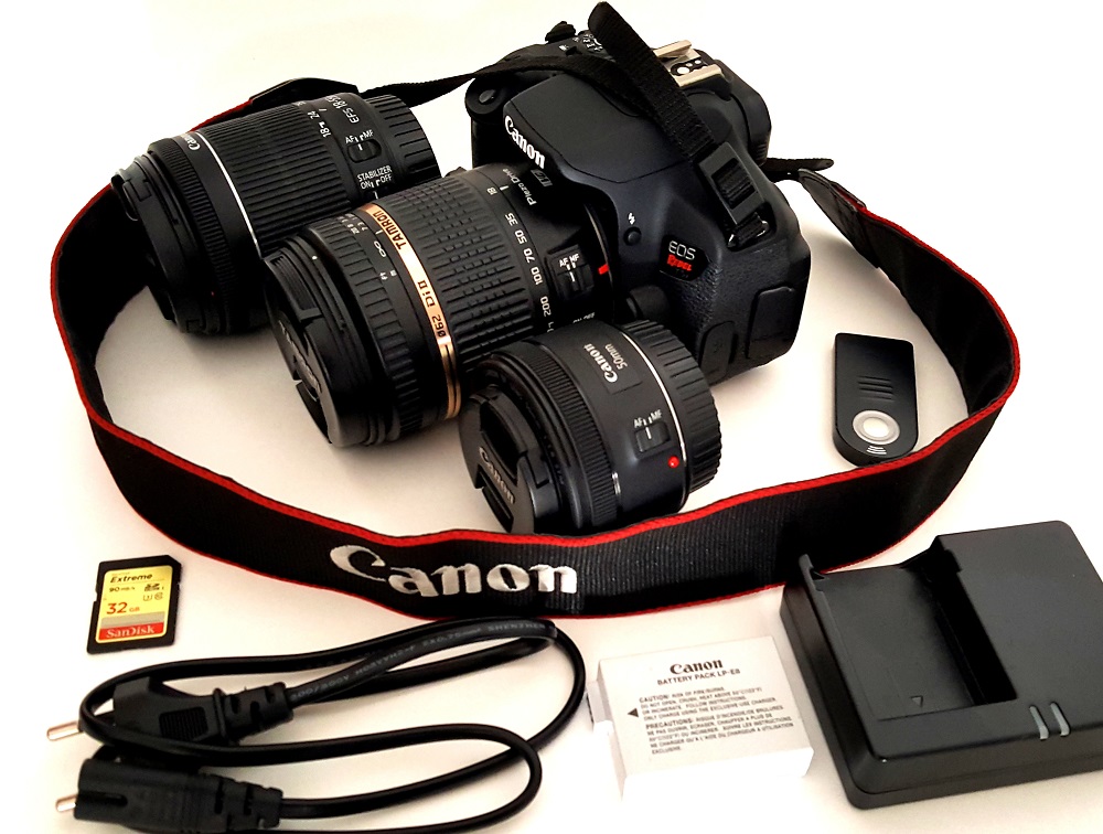 Canon EOS Rebel T5i KIT Professional com 3 Lentes - USADO